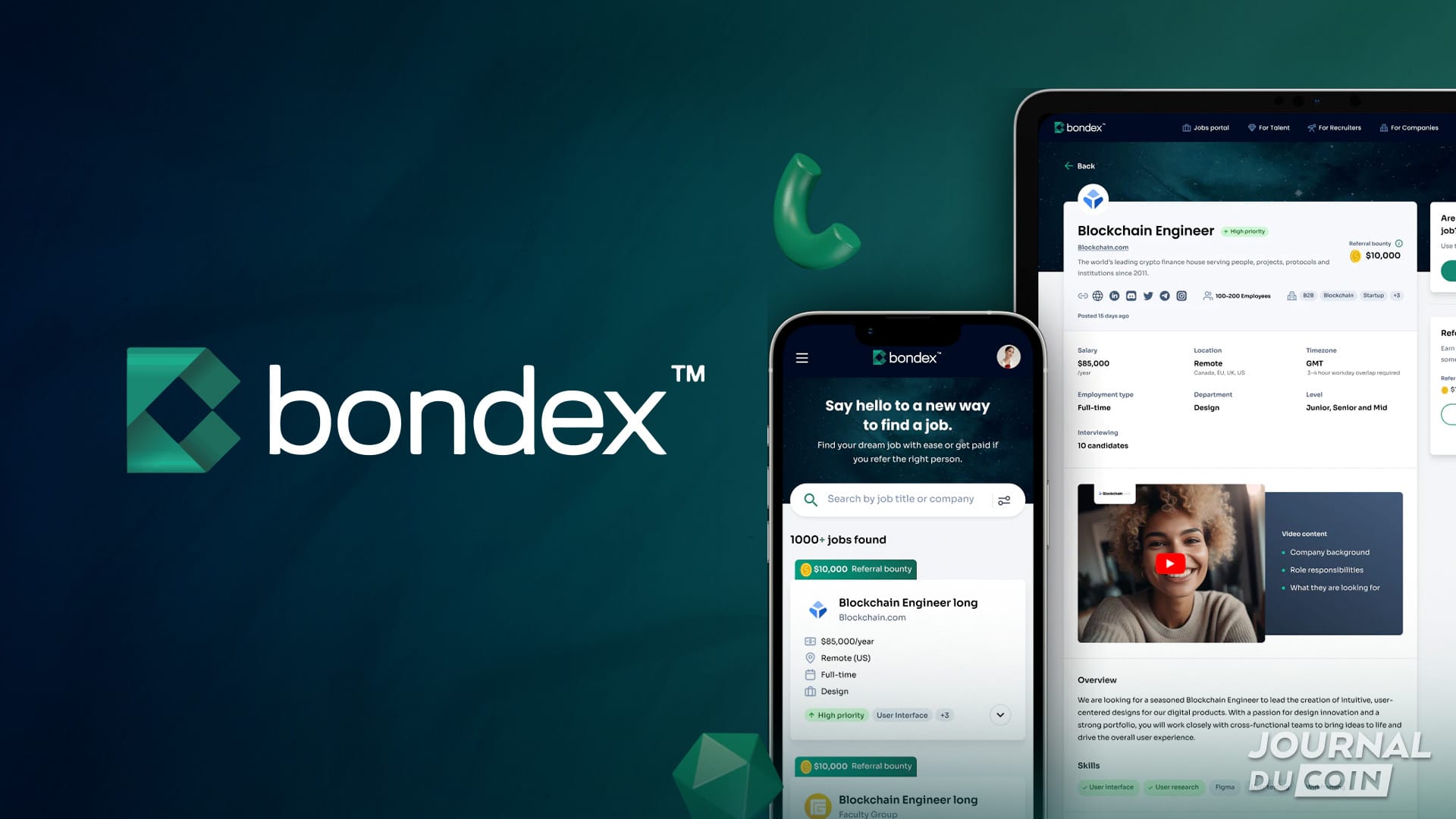 Bondex : vous cherchez un emploi Web3 ? Vous allez être vernis