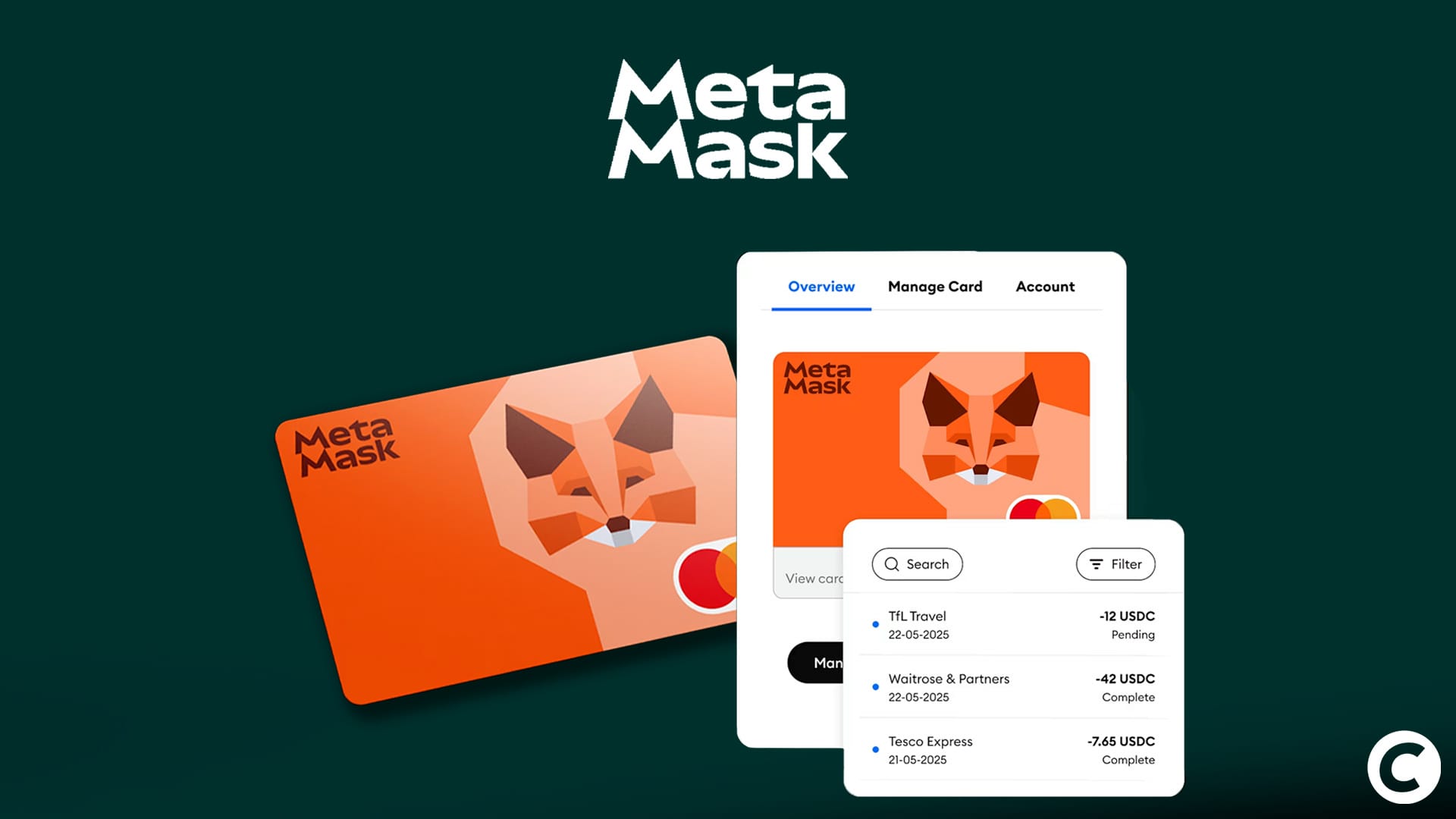 Notre avis sur la carte bancaire de MetaMask - Journal du Coin